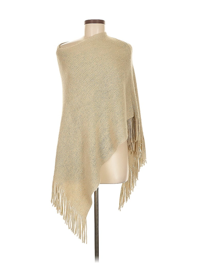 Francesca's Tan Poncho One size - 52% off | ThredUp