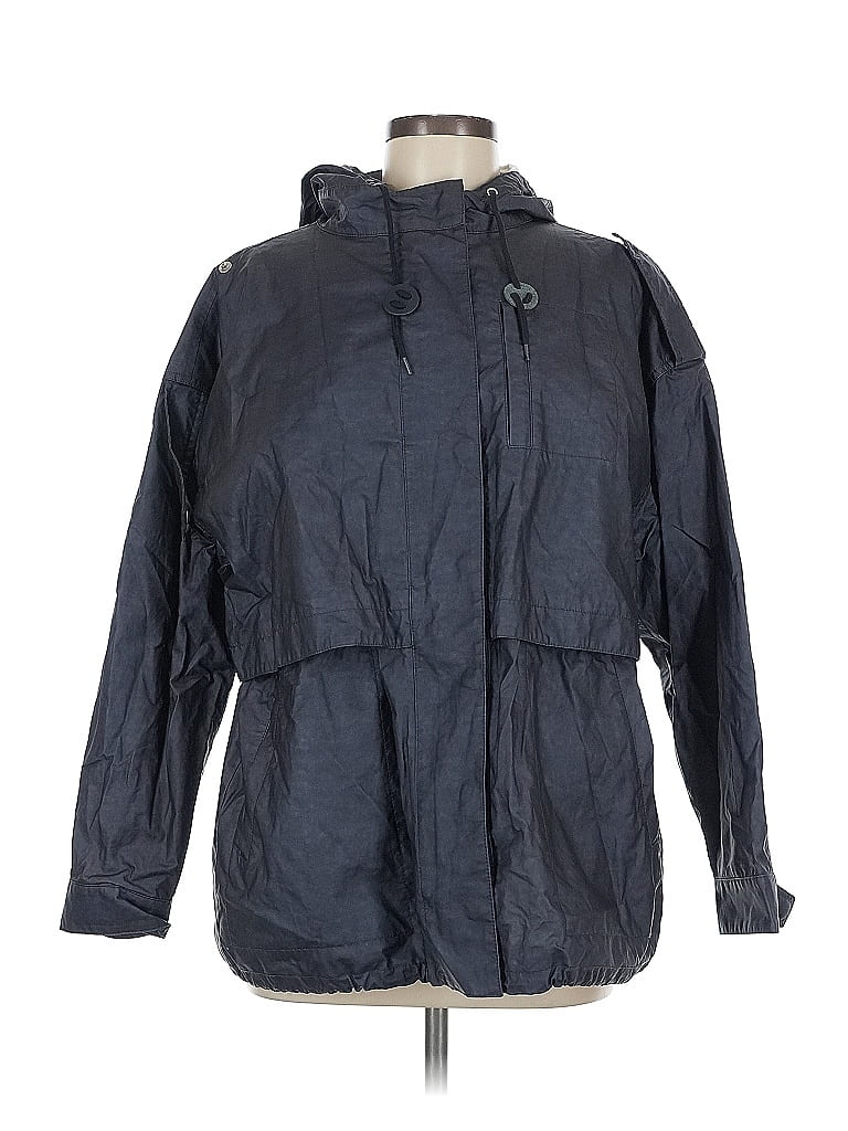 Steven Alan Solid Blue Raincoat Size M - 78% off | ThredUp