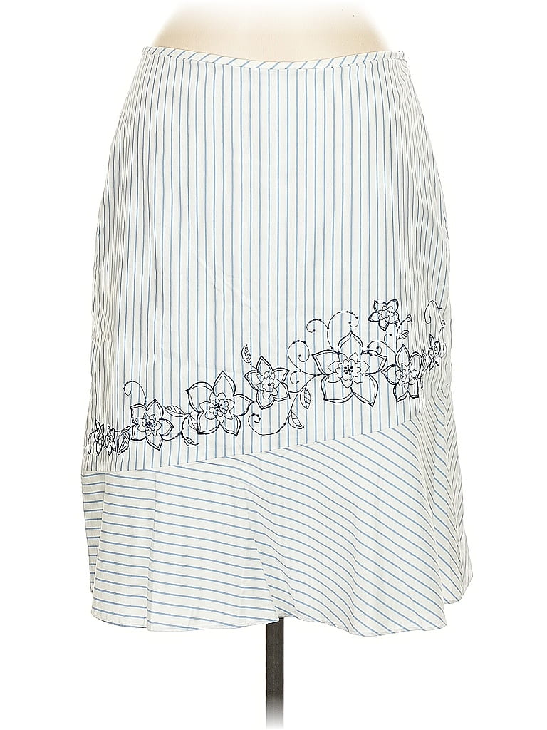 Ann Taylor Graphic Blue Casual Skirt Size 8 - 76% off | ThredUp