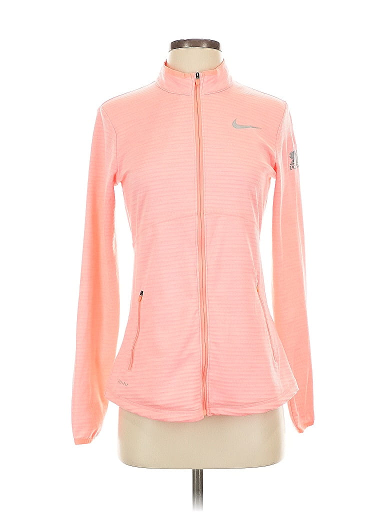 Nike 100% Polyester Pink Track Jacket Size S - 65% off | ThredUp