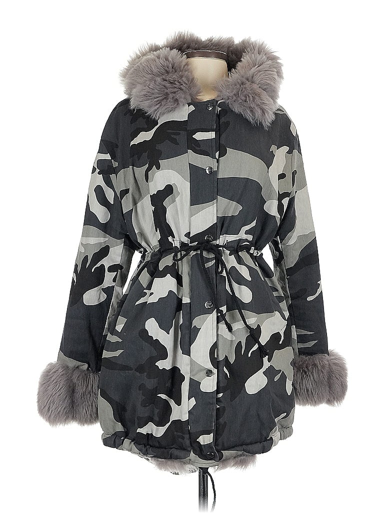 Roiii Gray Coat Size L - 56% off | ThredUp