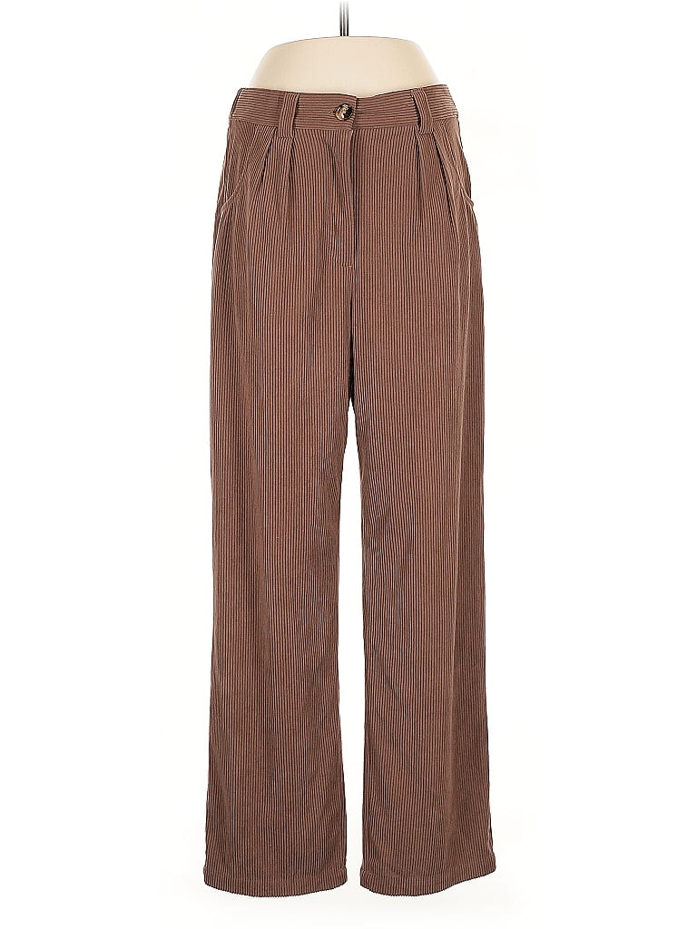 Unbranded 100% Polyester Brown Casual Pants Size L - 52% off | ThredUp