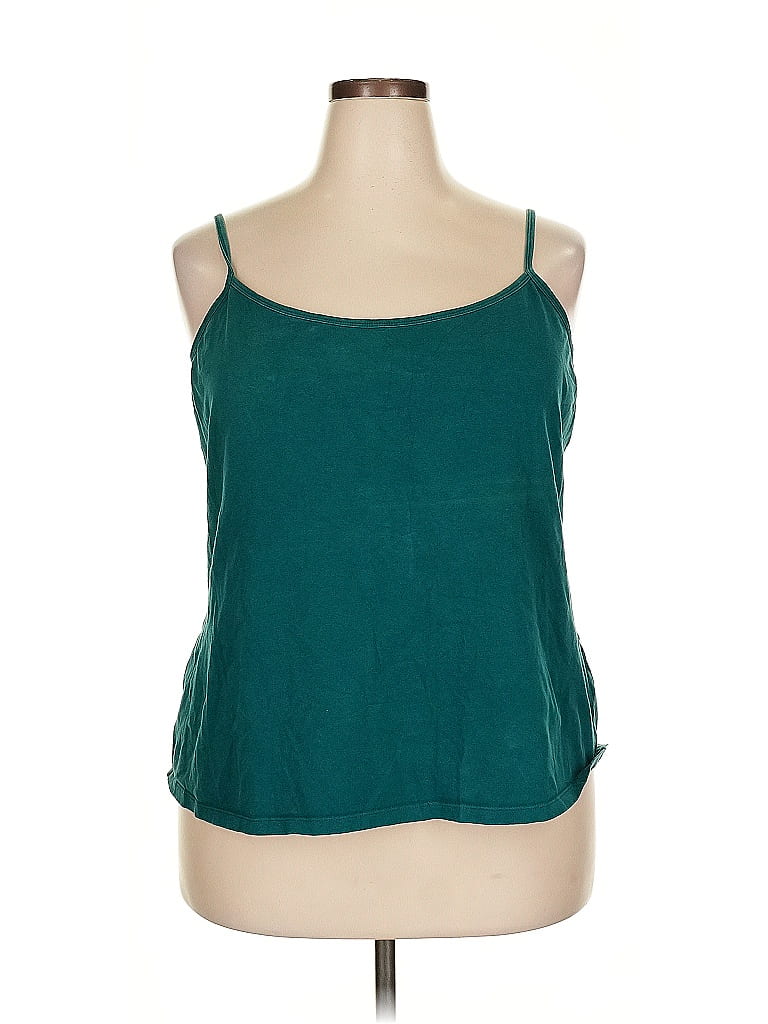 Lane Bryant Solid Teal Tank Top Size 18 - 47% off | ThredUp