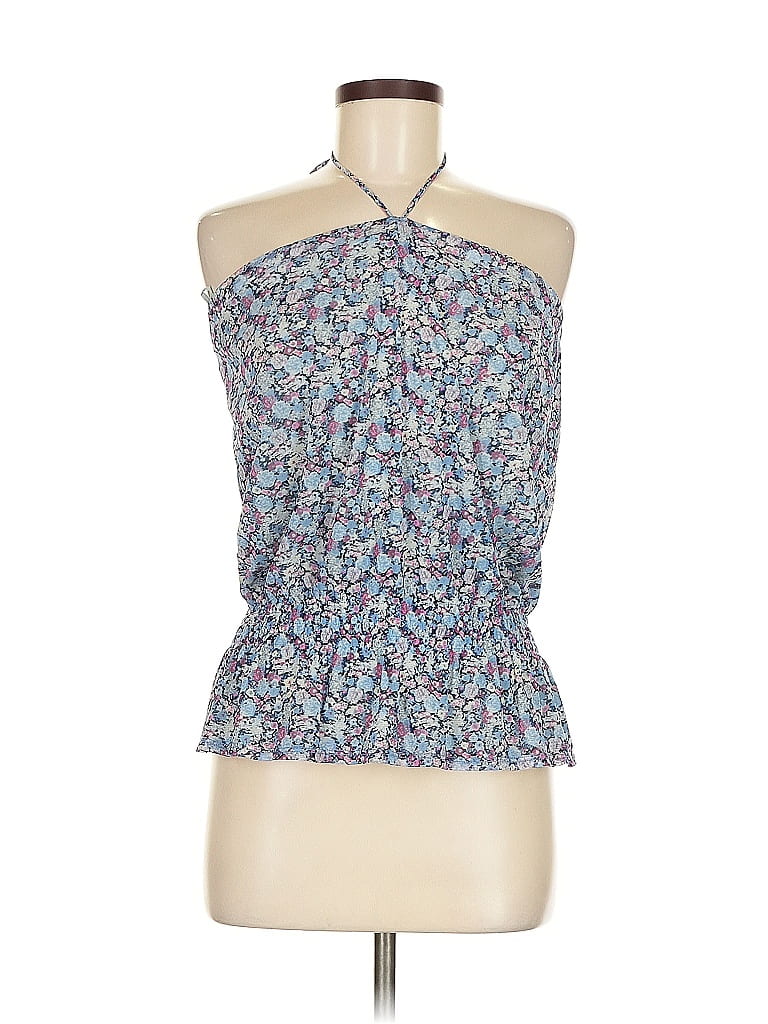 New York & Company 100% Nylon Blue Halter Top Size M - 71% off | ThredUp