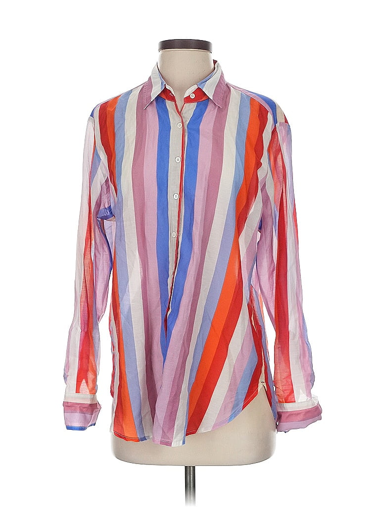 Xirena Stripes Pink Long Sleeve Button-Down Shirt Size XS - 76% off | ThredUp