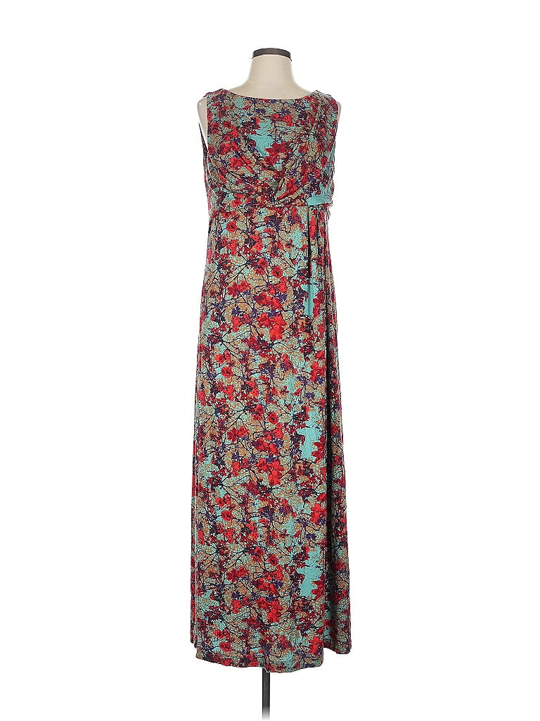 Peruvian Connection Floral Teal Casual Dress Size L - 40% off | ThredUp