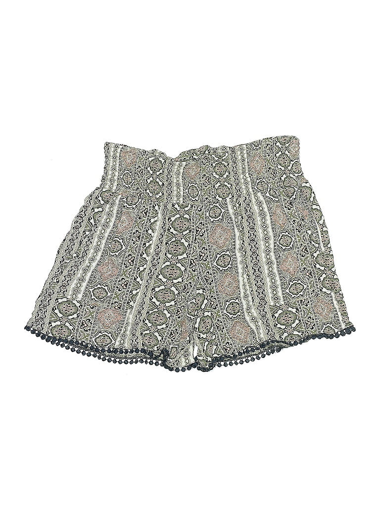Three Dots 100% Rayon Paisley Gray Shorts Size M - 65% off | ThredUp