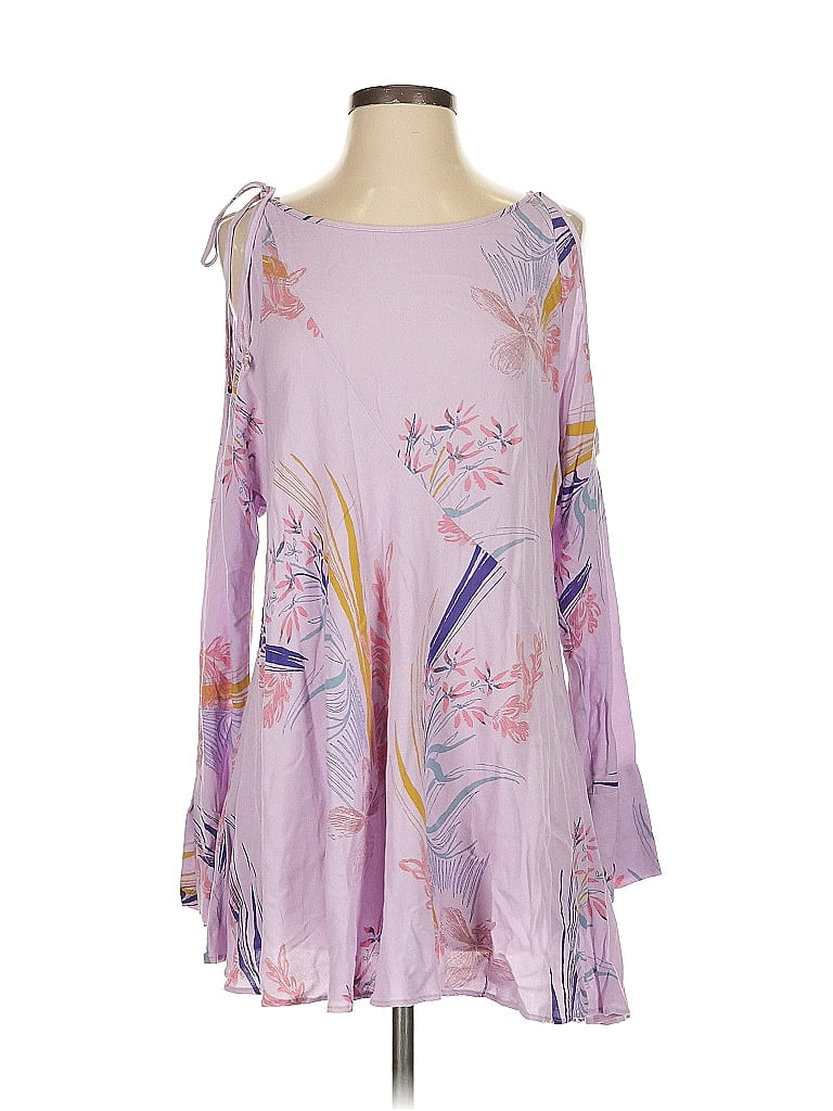Free People 100% Rayon Purple Casual Dress Size XS - 61% off | ThredUp