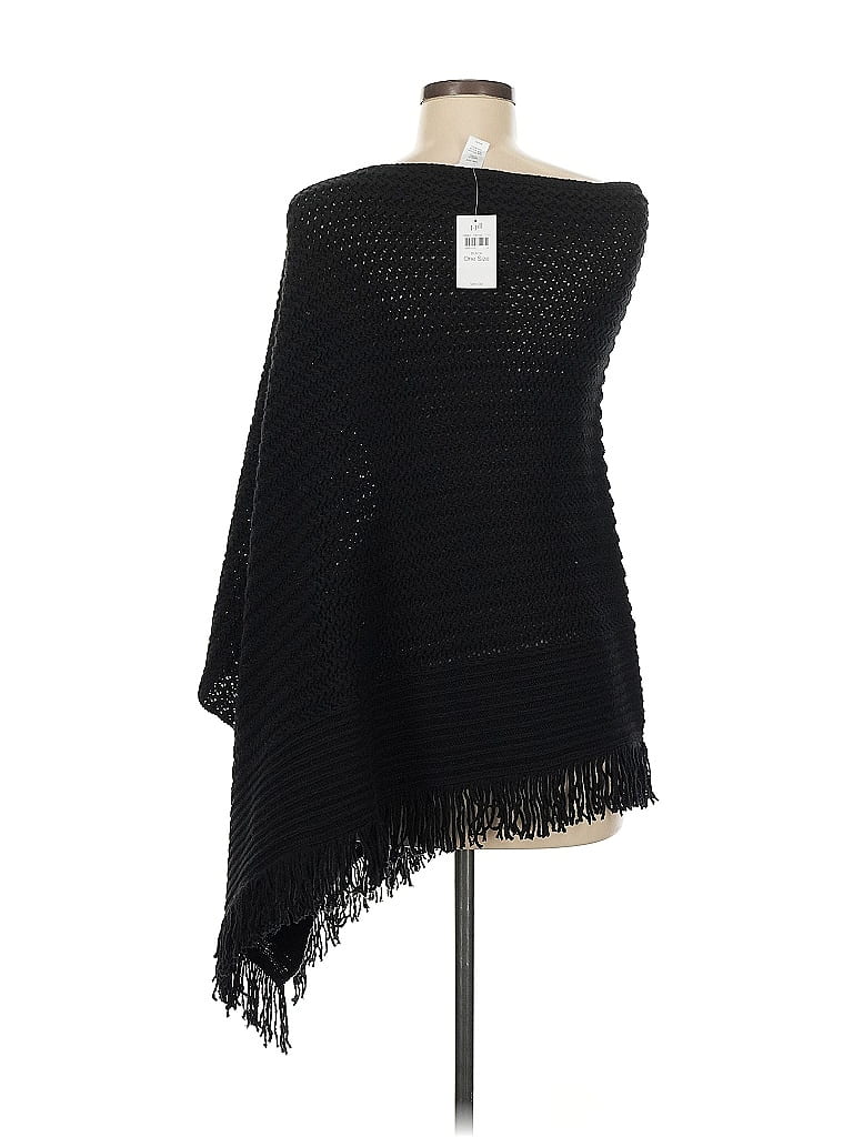 J.Jill Black Poncho One size - 70% off | ThredUp