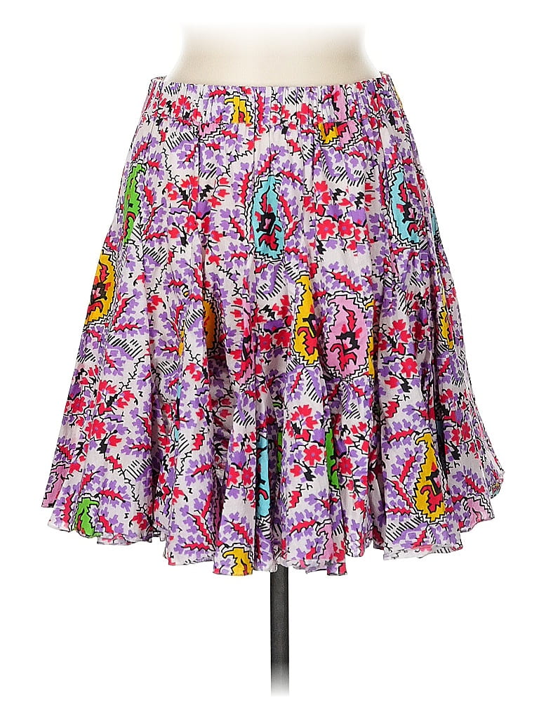 Rhode 100% Cotton Paisley Purple Casual Skirt Size M - 67% off | ThredUp