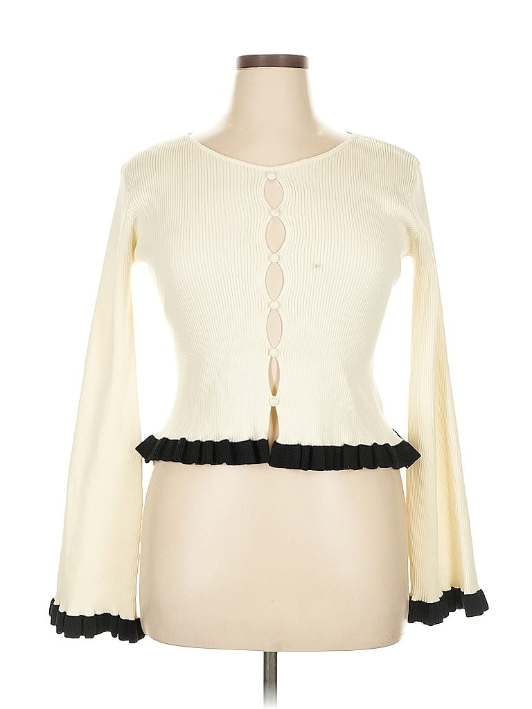Vrg Grl Ivory Cardigan Size XL - 66% off | ThredUp