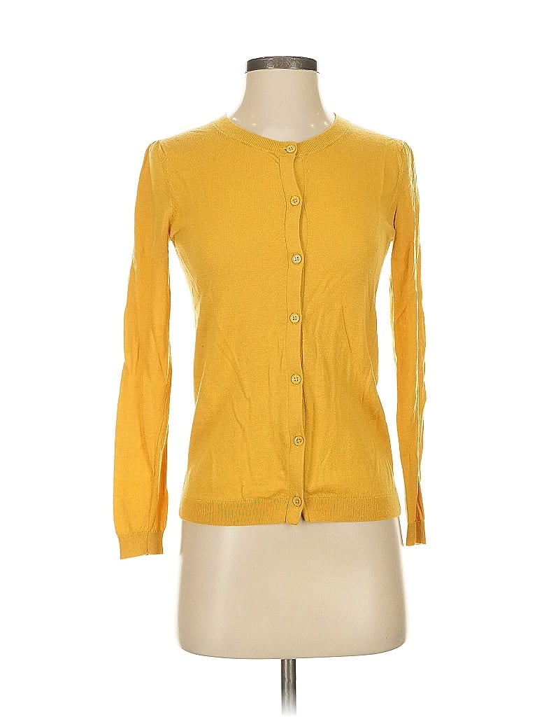 Massimo Dutti 100% Wool Yellow Wool Cardigan Size S - 78% off | ThredUp