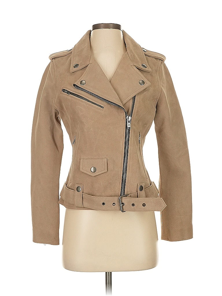 FRYE 100% Leather Tan Leather Jacket Size S - 69% off | ThredUp