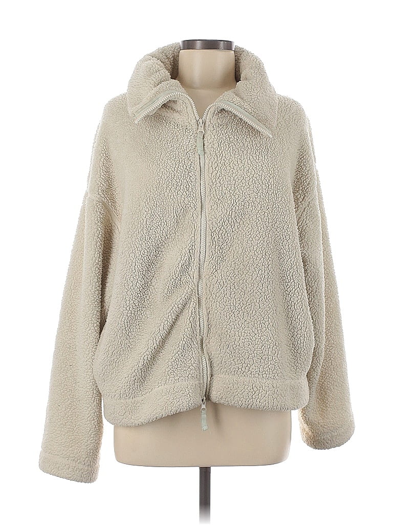 FP Movement 100% Polyester Solid Ivory Faux Fur Jacket Size M - 62% off ...