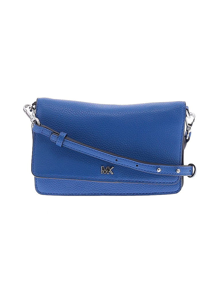 MICHAEL Michael Kors Blue Leather Crossbody Wallet One size - 74% off ...