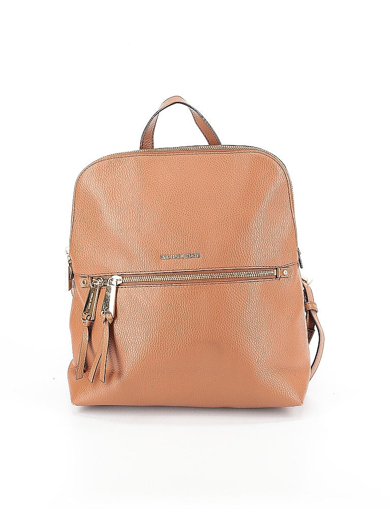 MICHAEL Michael Kors Tan Brown Leather Backpack One size - 76% off ...