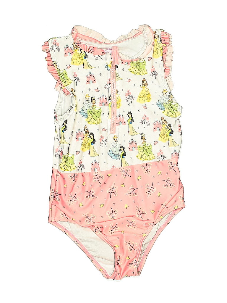 Disney Princess Print Pink One Piece Swimsuit Size 5T - 28% off | ThredUp