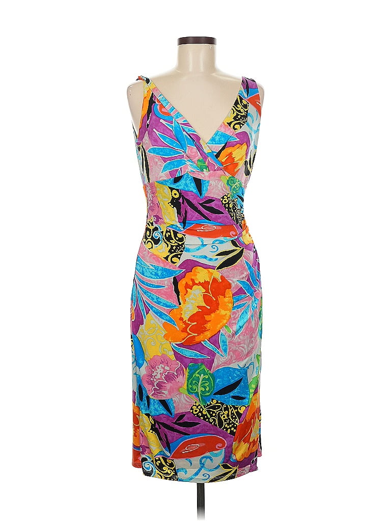 Lauren by Ralph Lauren Tropical Orange Cocktail Dress Size 8 - 20% off ...