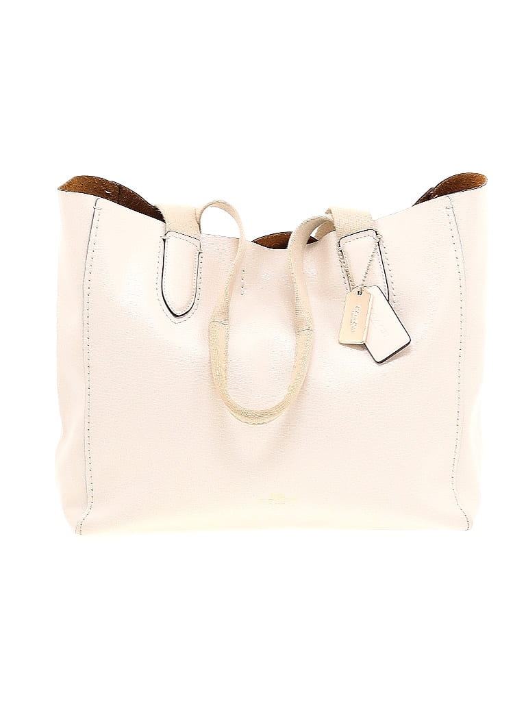 Coach Factory 100% Leather Ivory Leather Tote One size - 58% off | ThredUp