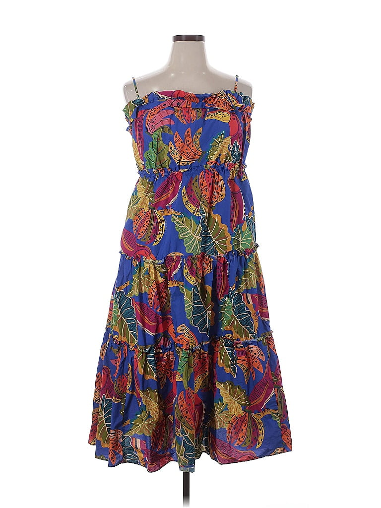 FARM Rio 100% Cotton Tropical Blue Cocktail Dress Size XL - 51% off ...