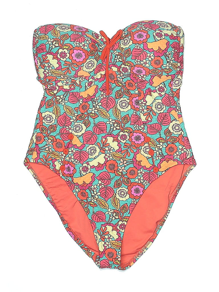 Robin Piccone Paisley Orange One Piece Swimsuit Size 12 - 73% off | ThredUp