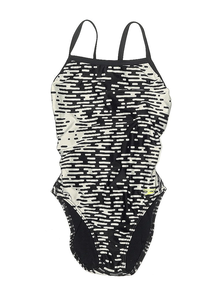 Speedo Tweed Black One Piece Swimsuit Size 8 - 43% off | ThredUp