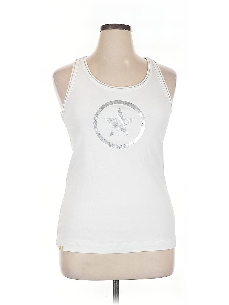 Converse One Star 100% Cotton White Tank Top Size XL - 52% off | ThredUp