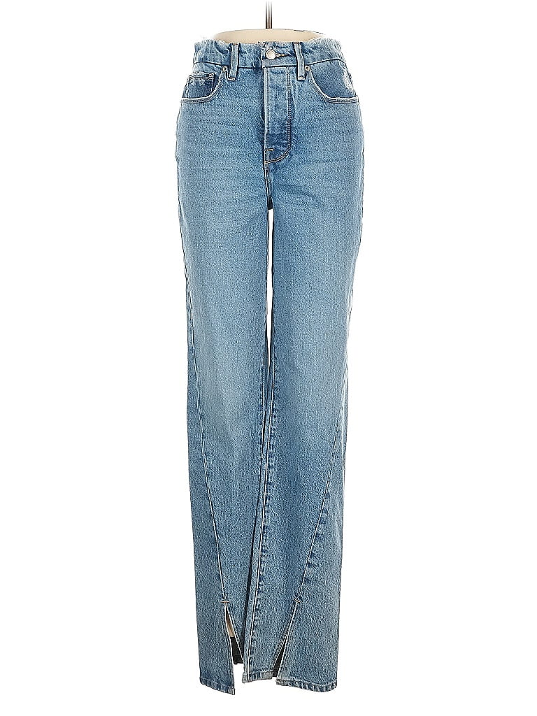 Good American Hearts Blue Jeans Size 2 - 68% off | ThredUp