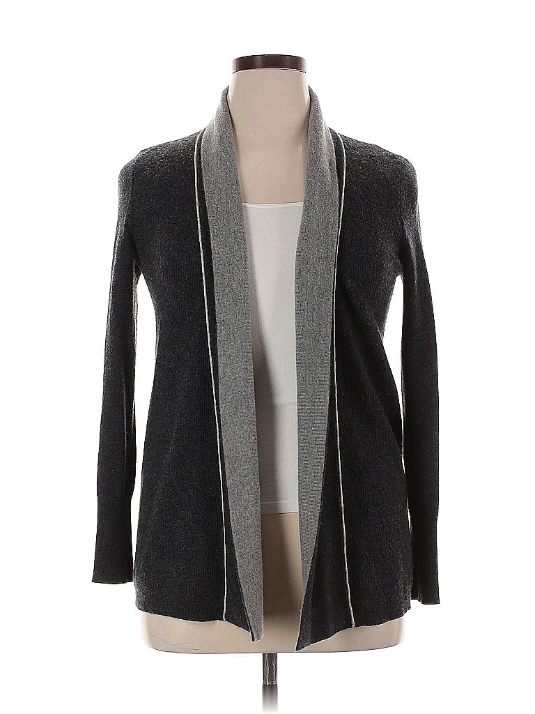 Magaschoni 100% Cashmere Gray Cashmere Cardigan Size M - 81% off | ThredUp