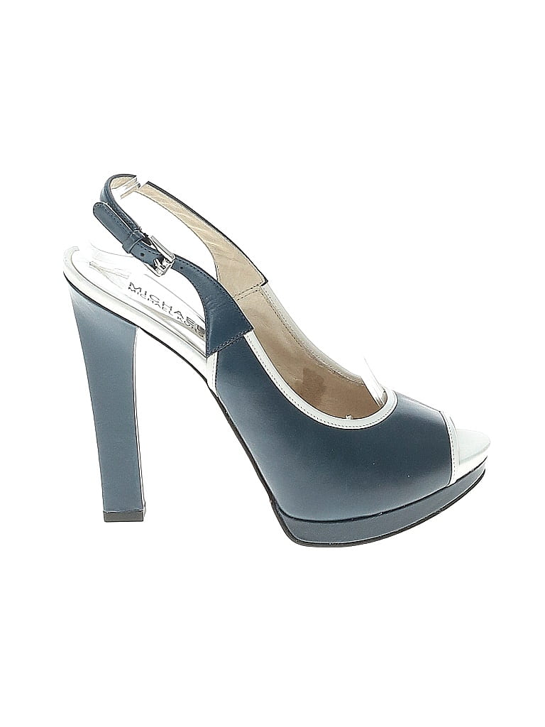 MICHAEL Michael Kors Blue Heels Size 7 1/2 - 68% off | ThredUp