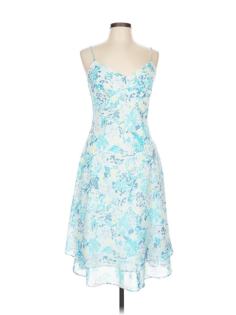 Now Paisley Blue Blue Floral Casual Summer Dress Size 12 - 20% off ...