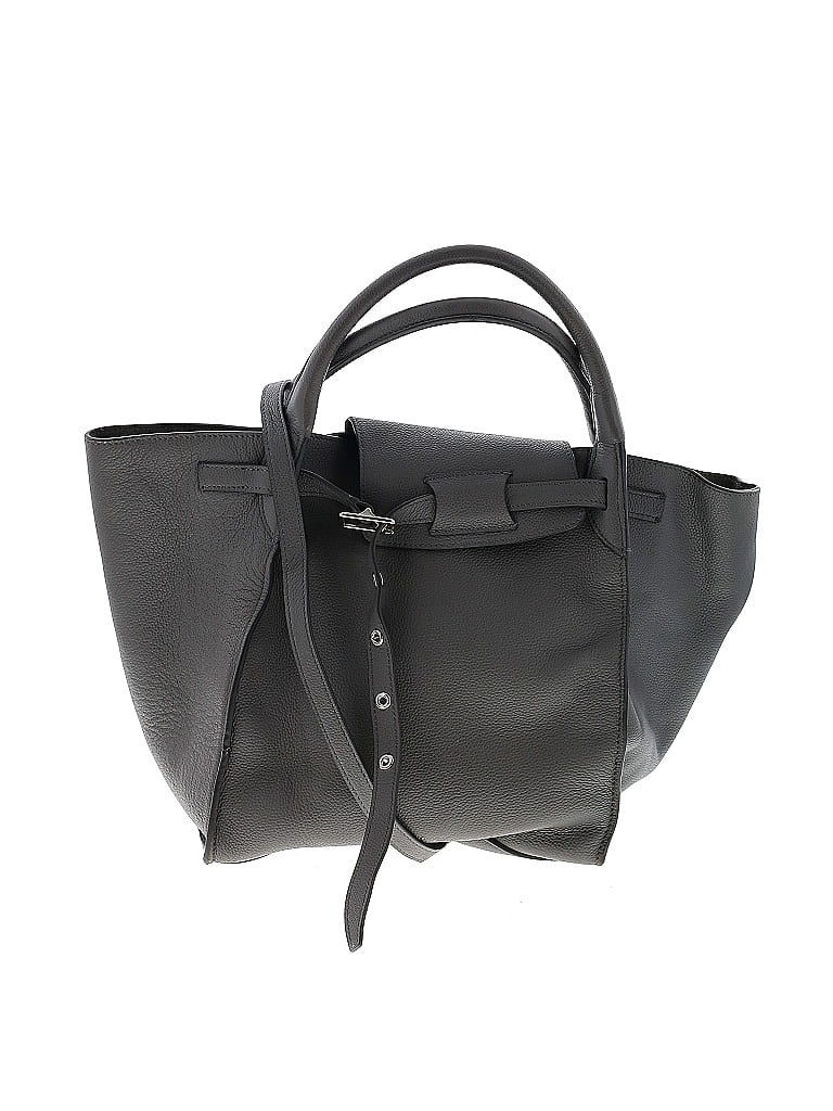 Céline 100% Leather Gray Smal Big Bag Leather Satchel One size - 72% ...