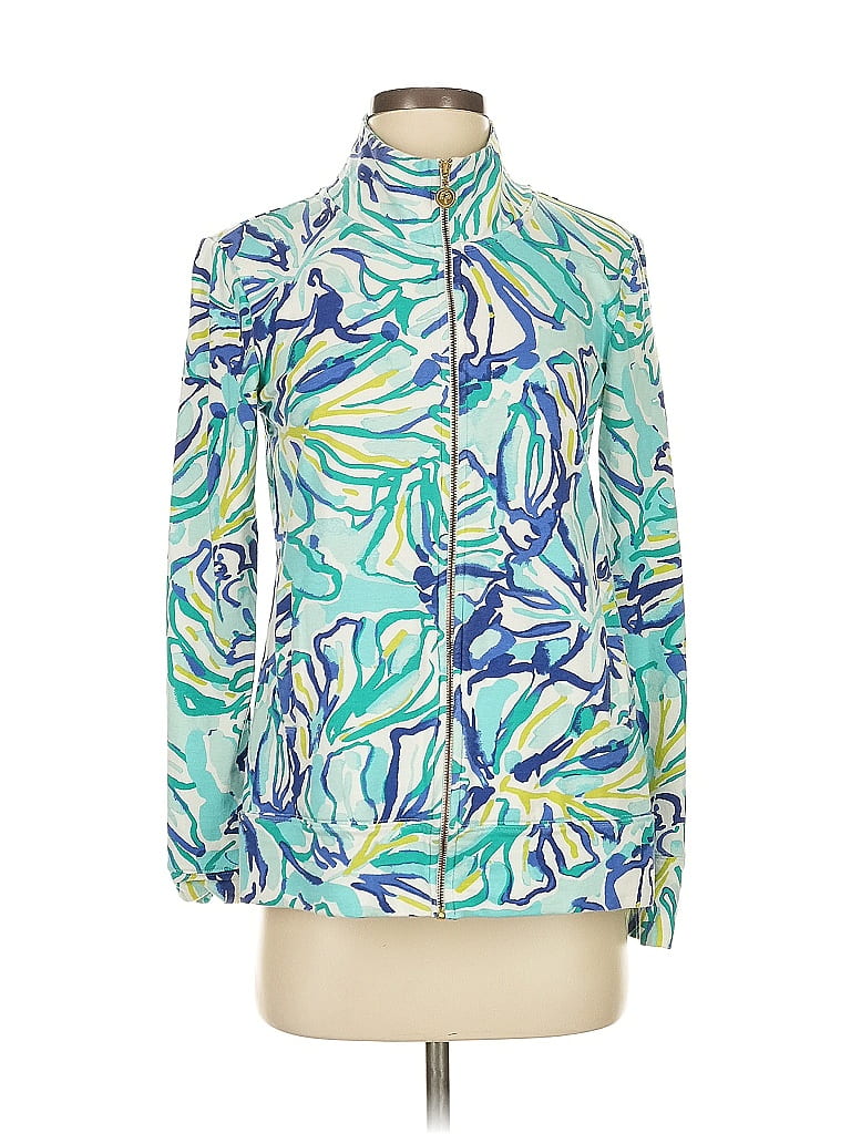 Lilly Pulitzer Print Blue Teal Track Jacket Size S - 64% off | ThredUp