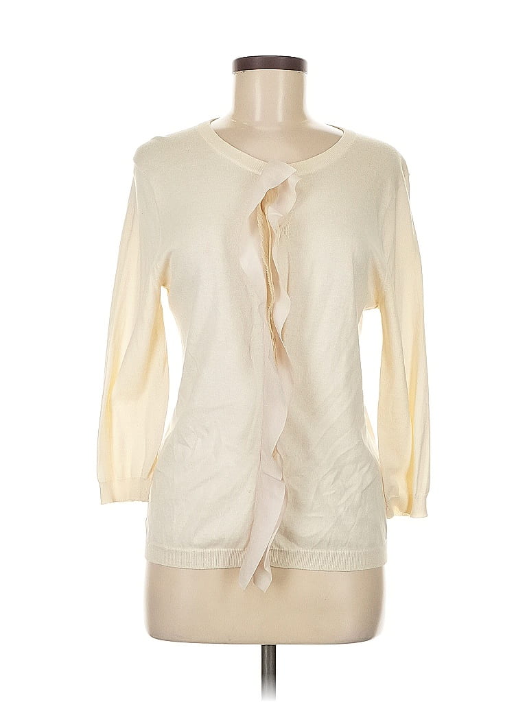 J.Crew Factory Store 100% Cotton Ivory Cardigan Size M - 57% off | ThredUp