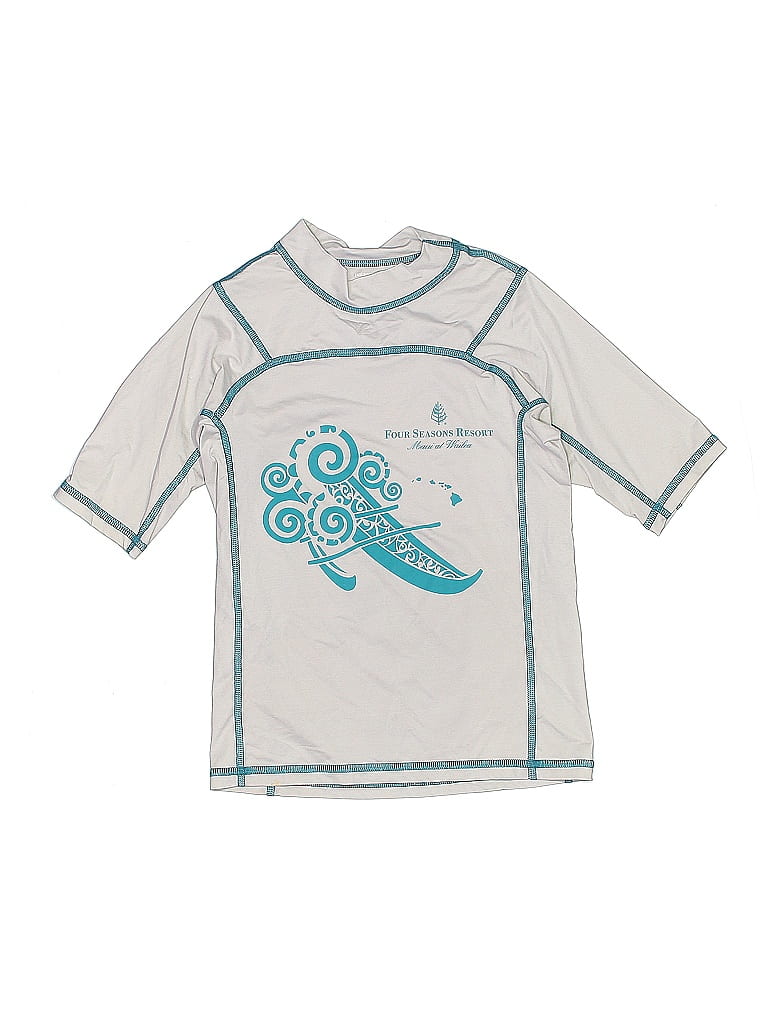 Patagonia Teal Rash Guard Size 10 - 43% off | ThredUp