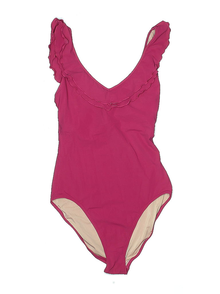 Lisa Curran Swim Solid Burgundy One Piece Swimsuit Size 14 - 77% off ...