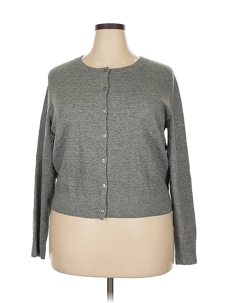A New Day Gray Cardigan Size XXL - 52% off | ThredUp