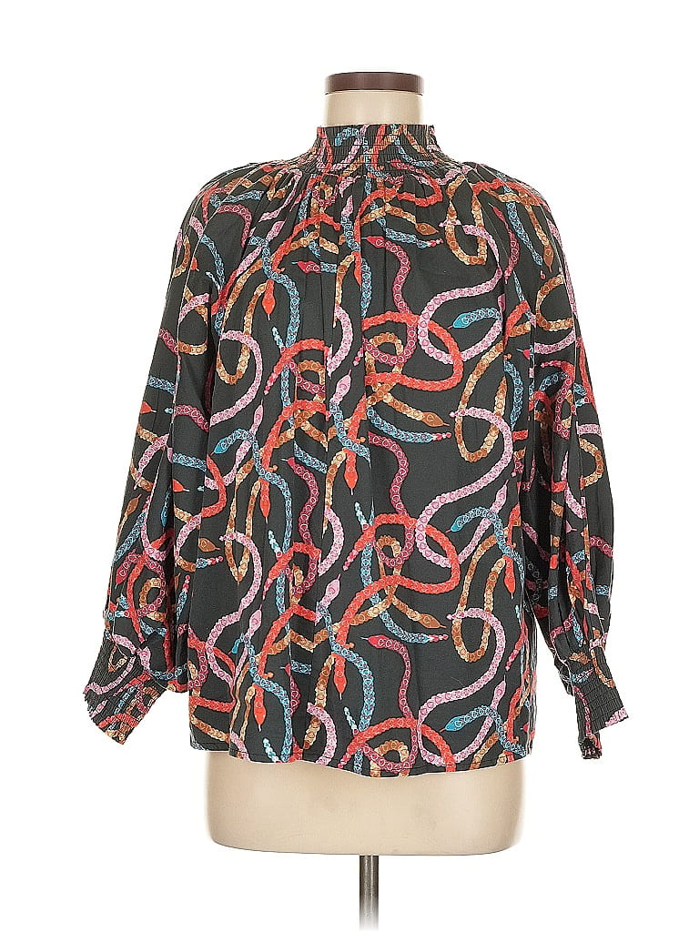Sheridan French Paisley Black Long Sleeve Blouse Size M - 77% off | ThredUp