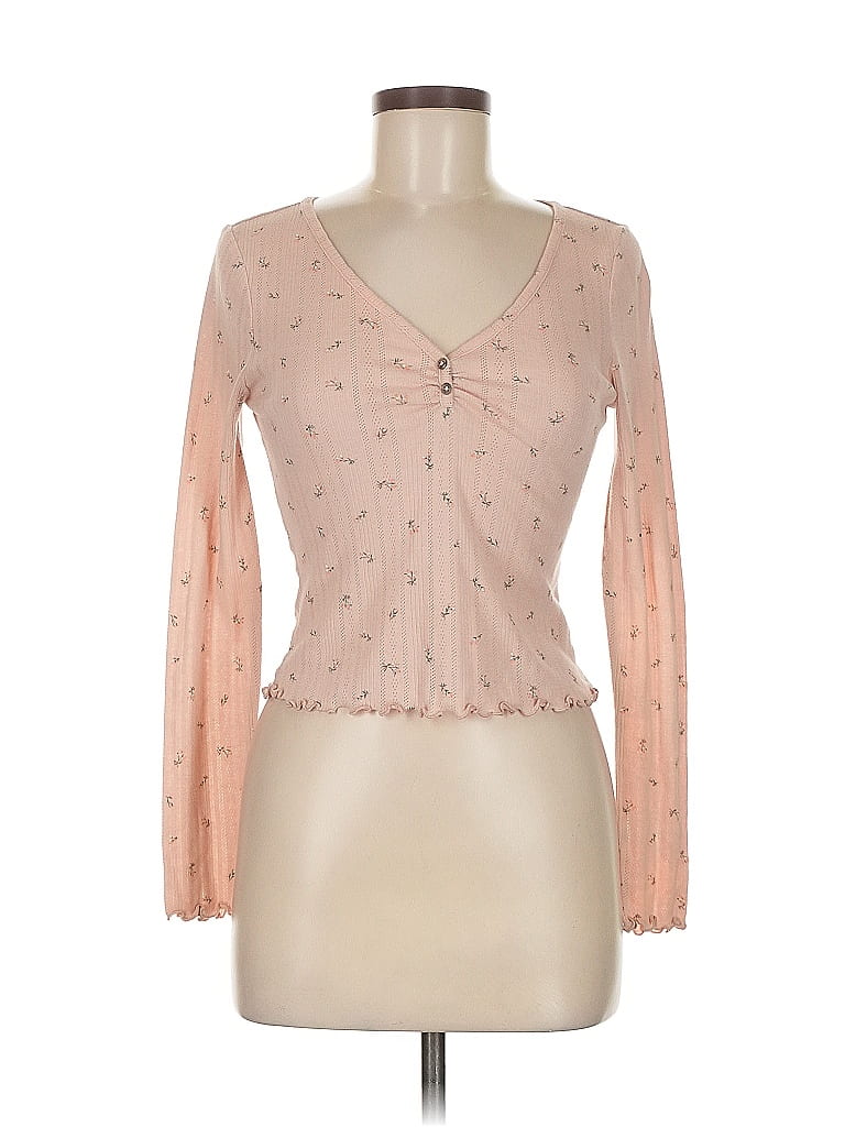 Wild Fable Pink Long Sleeve Top Size M - 33% off | ThredUp