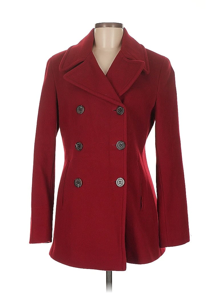 Calvin Klein Red Coat Size 6 - 68% off | ThredUp