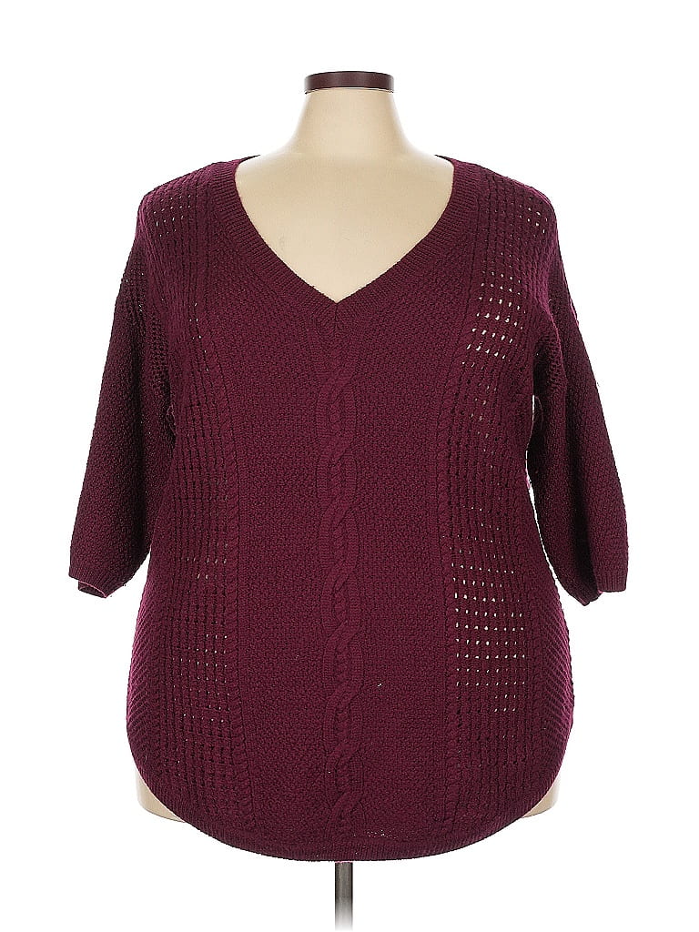 Torrid Burgundy Pullover Sweater Size 3X - 70% off | ThredUp