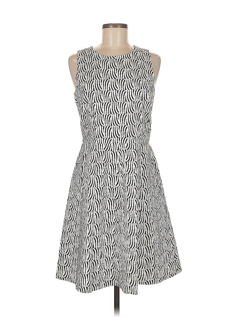 CeCe Chevron-herringbone Gray Casual Dress Size 6 - 77% off | ThredUp