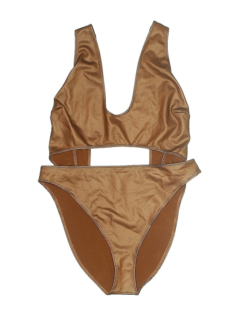 SKIMS Solid Tan One Piece Swimsuit Size 2X - 45% off | ThredUp