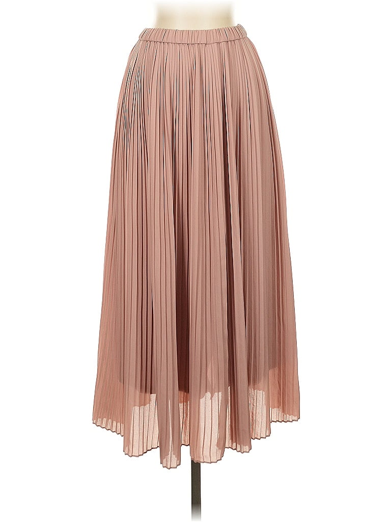 Uniqlo 100% Recycled Polyester Tan Formal Skirt Size S - 35% off | ThredUp