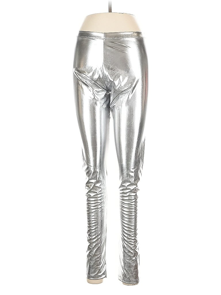 Assorted Brands Metallic Silver Leggings Size M - 36% off | ThredUp