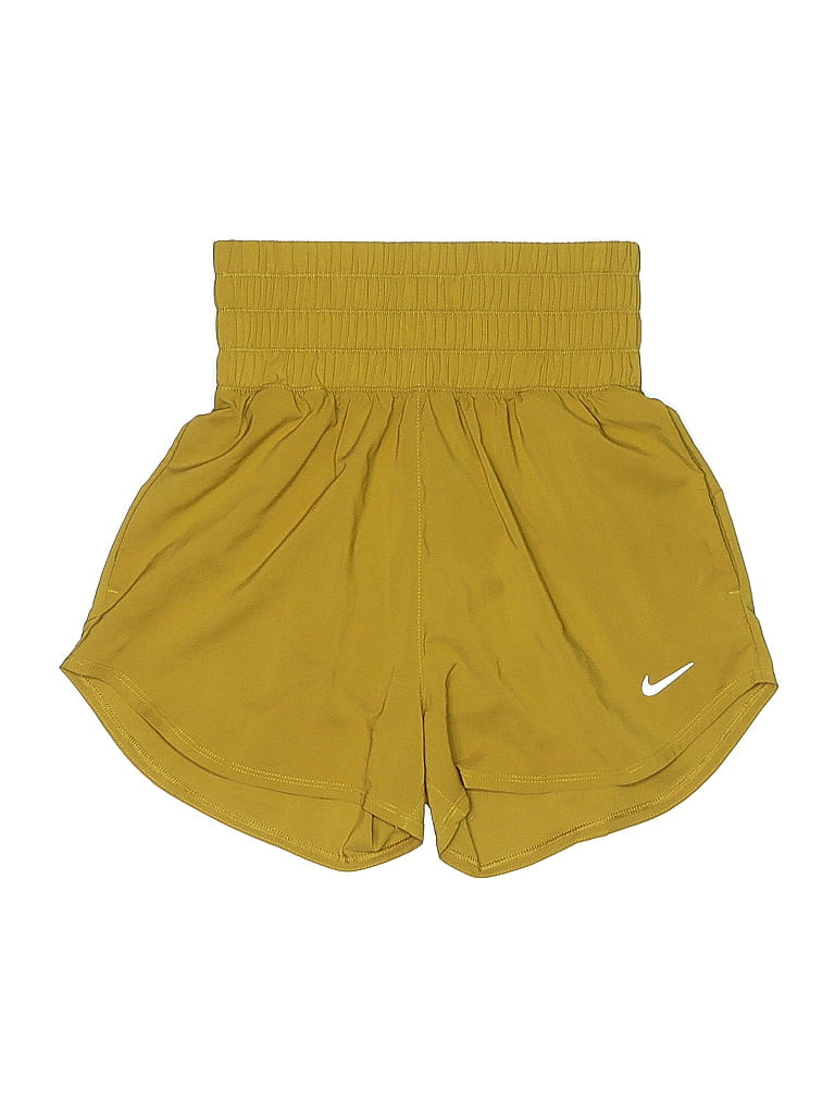 Nike 100% Polyester Yellow Athletic Shorts Size XS - 60% off | ThredUp