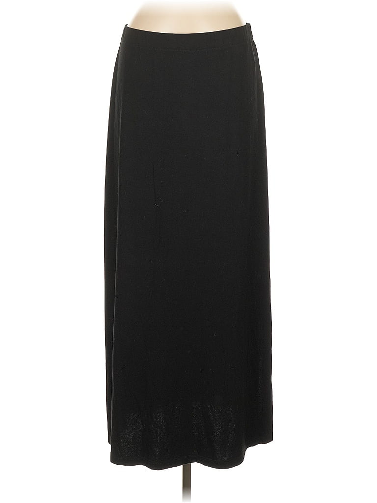 L.L.Bean Solid Black Formal Skirt Size M - 50% off | ThredUp