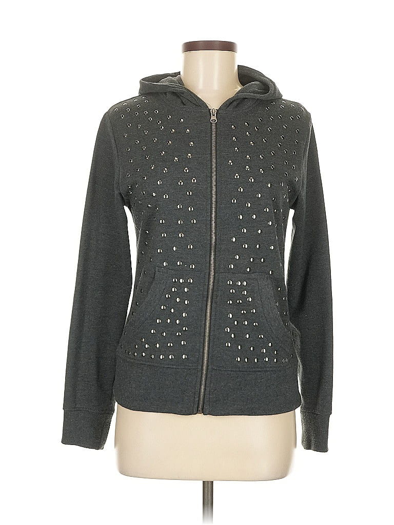 Hot Topic Gray Zip Up Hoodie Size M - 51% off | ThredUp
