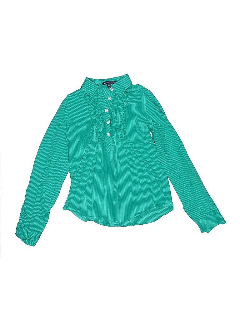Gap Kids Outlet Teal Long Sleeve Blouse Size 130 (big kids) - 51% off ...