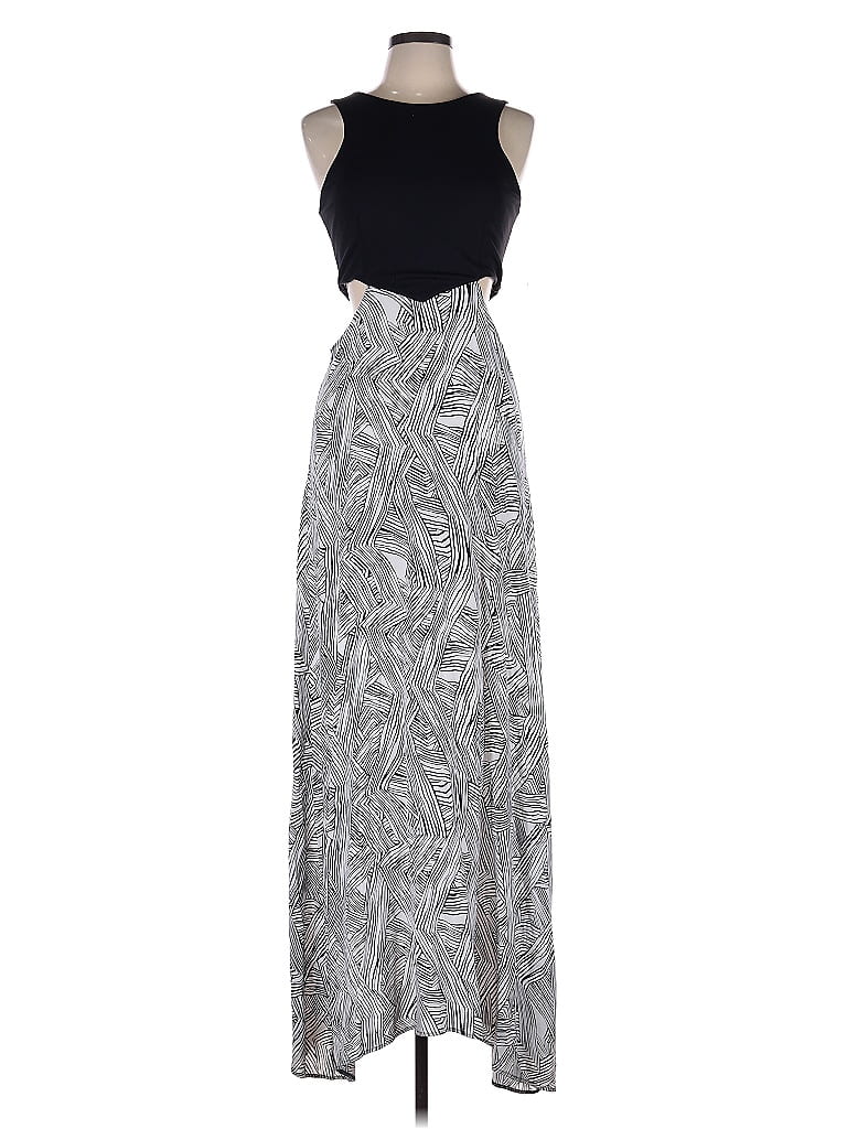 Donna Mizani Paisley Gray Black Casual Dress Size M (estimated) - 75% ...